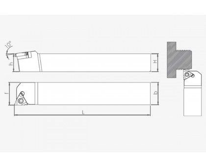 Резец токарный резьбовой SER 2525 M16 для наружной резьбы SMOXH | Океан ...